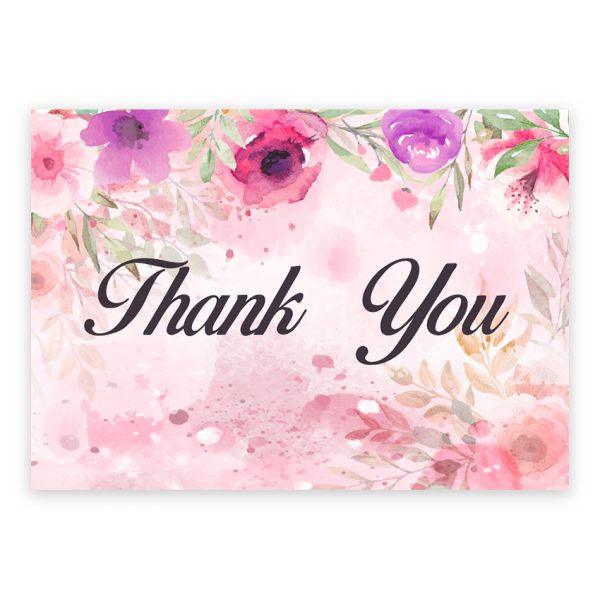 Thank You – Pink – Doodles by Ini